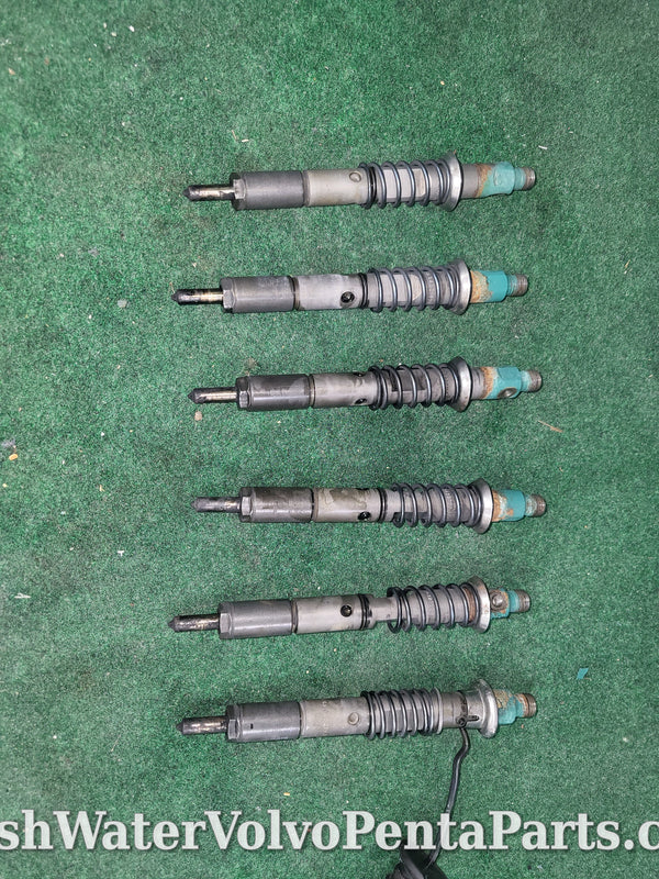 Volvo Penta KAD44 p-C diesel Fuel Injectors 6 running take outs ...