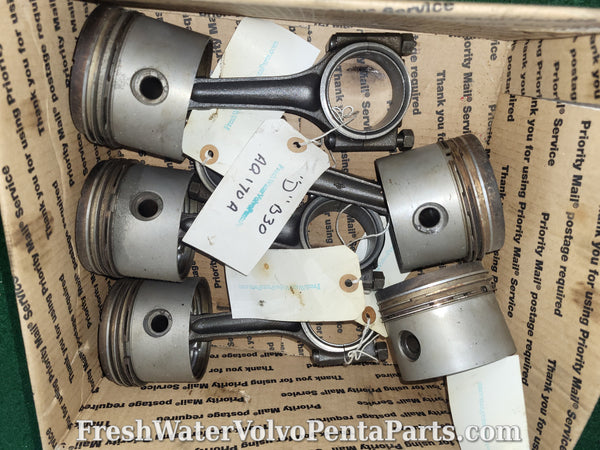Volvo Penta B30 aq170 aq165 piston and rod assembly ...