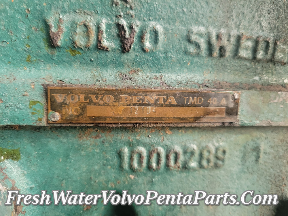 Volvo Penta TMD40A Diesel Short Block Rotating assembly 1000289 TMD 40 ...