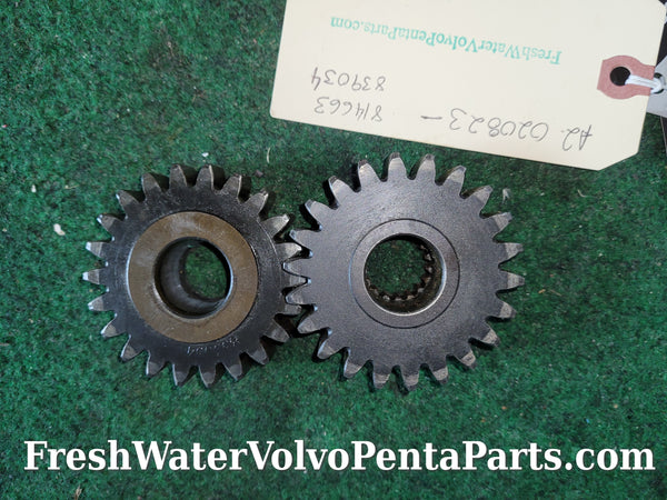 Volvo Penta Speedmaster 270E 280E lower unit top gears 814663 and 8390 ...